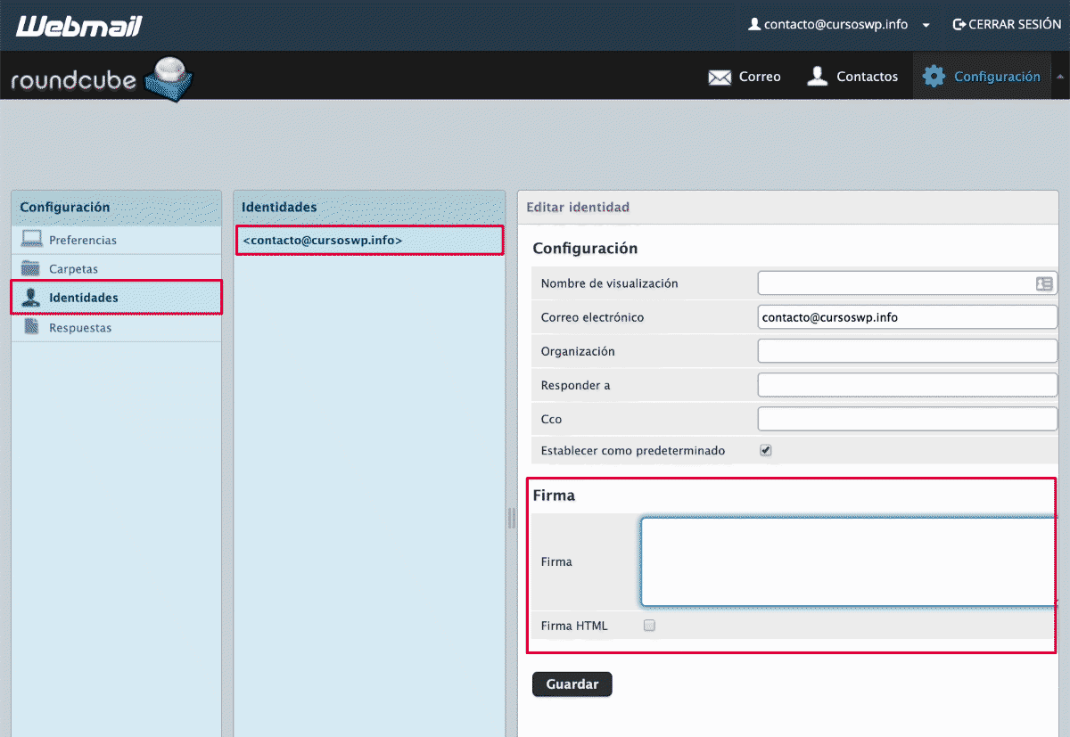 Como Utilizar Los Correos De Webmail Roundcube
